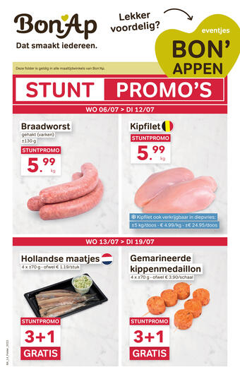 Bon Ap folder en promoties | 06.07 t/m 02.08