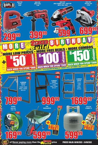 Boxer Build catalogue & specials | 08.08 until 24.08