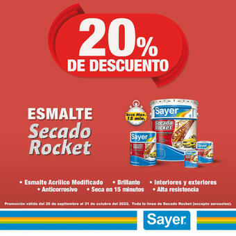 Catálogo y ofertas de Sayer | 22.09 hasta 31.10