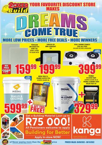 Boxer Build catalogue & specials | 26.09 until 09.10