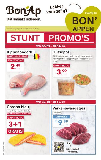 Bon Ap folder en promoties België | 28.09 t/m 25.10