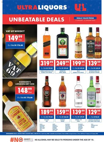 Ultra Liquors catalogue & specials | 17.01 until 31.01