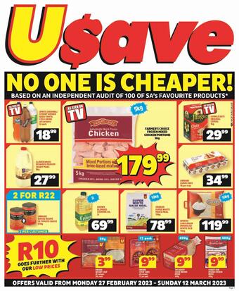 Usave catalogue & specials | 27.02 until 12.03