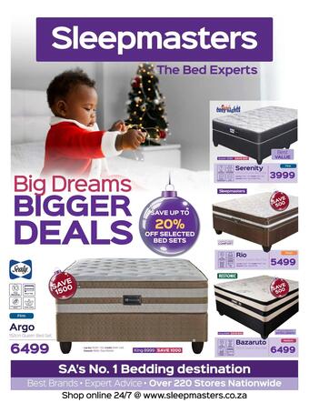 Sleepmasters catalogue & specials | 05.12 until 07.01