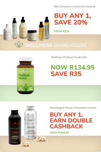 Wellness Warehouse catalogue & specials | 10.01 until 10.02