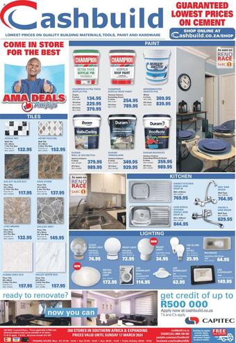 Cashbuild catalogue & specials | 26.02 until 17.03