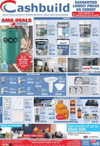 Cashbuild catalogue & specials | 01.07 until 21.07