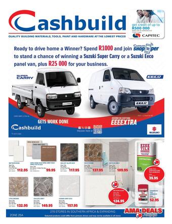 Cashbuild catalogue & specials | 17.07 until 18.08