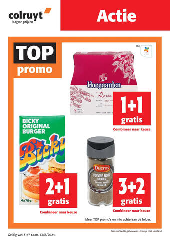 Colruyt folder en promoties België | 31.07 t/m 13.08