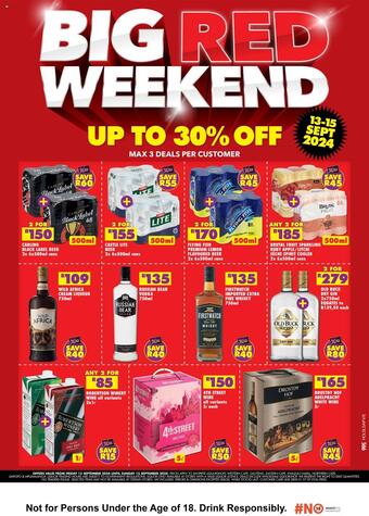 Shoprite Liquor catalogue & specials ️ 13.09 until 15.09