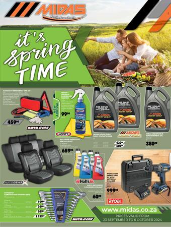 Midas catalogue from 23.09 ️ Promotions and specials