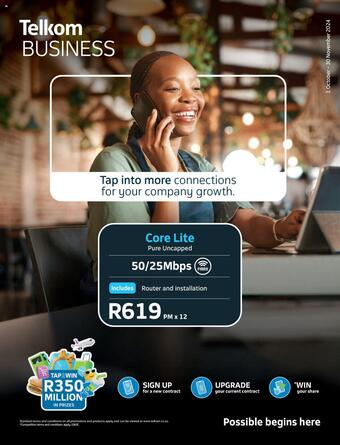 Telkom catalogue from 01/10 ️ Promotions and specials
