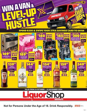 Shoprite Liquor catalogue from 24/10 ️ Promotions and specials