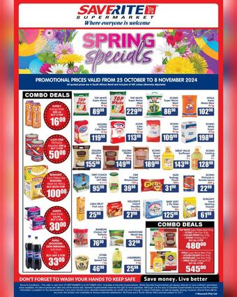 Saverite catalogue from 28/10 ️ Promotions and specials