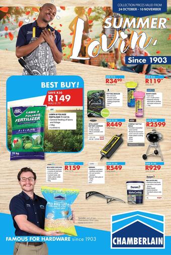 Chamberlain catalogue from 28/10 ️ Promotions and specials