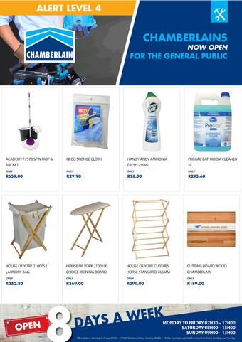 Chamberlain catalogue - All specials from the new Chamberlain catalogues