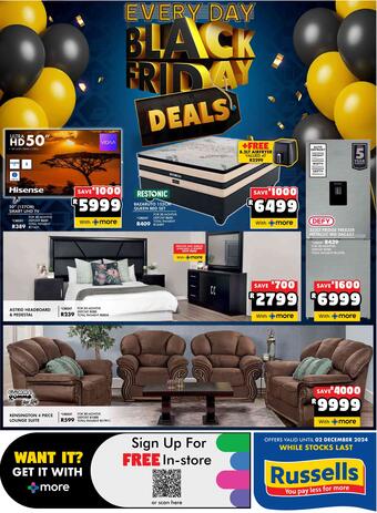Russells catalogue from 11/11 ️ Promotions and specials