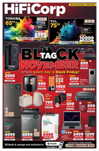 HiFi Corp catalogue from 25/11 ️ Promotions and specials