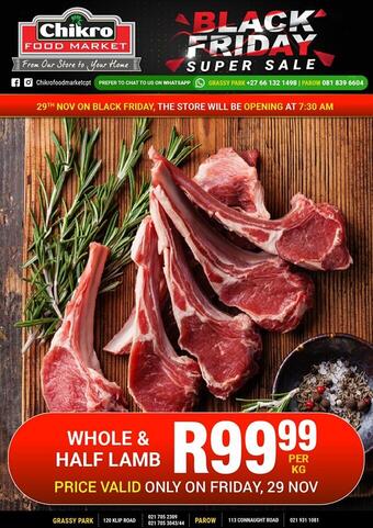 Chikro Food Market catalogue from 25/11 ️ Promotions and specials
