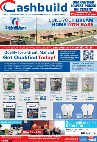 Cashbuild catalogue from 25/11 ️ Promotions and specials