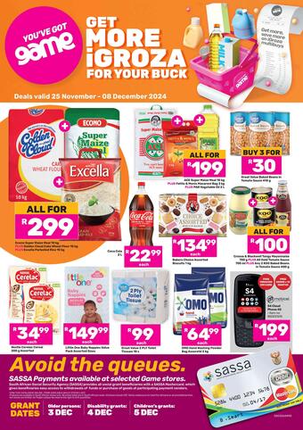 Game catalogue from 25/11 ️ Promotions and specials