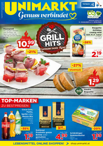 Unimarkt Flugblatt - Alle Angebote aus den neuen Unimarkt Flugblättern