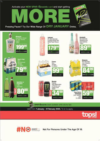 Spar Tops catalogue from 07/01 ️ Promotions and specials