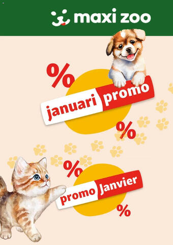 Maxi Zoo folder en promoties België ️ 06-01 t/m 31-01