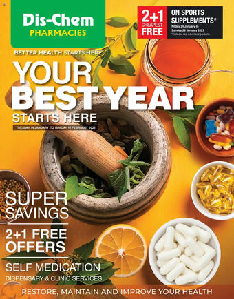 Dis-Chem catalogue from 14/01 ️ Promotions and specials