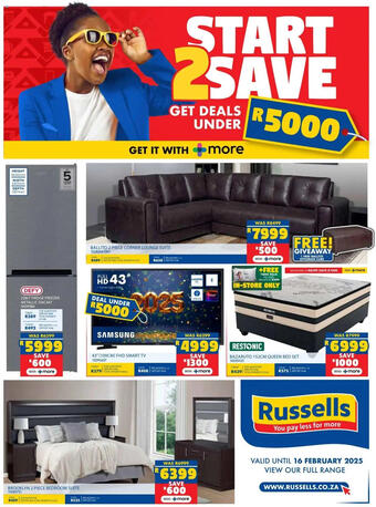 Russells catalogue from 20/01 ️ Promotions and specials
