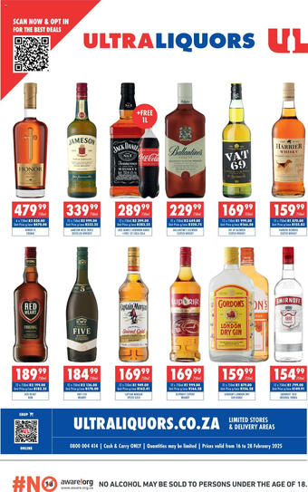 Ultra Liquors catalogue from 16/02 ️ Promotions and specials