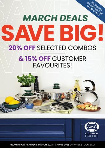AMC Cookware catalogue from 08/03 ️ Promotions and specials