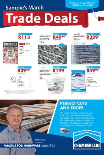 Chamberlain catalogue from 10/03 ️ Promotions and specials