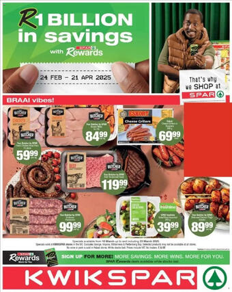 KwikSpar catalogue from 24/02 ️ Promotions and specials