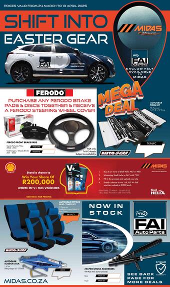 Midas catalogue from 24/03 ️ Promotions and specials