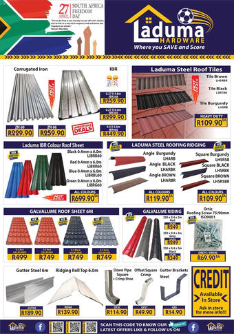 Laduma Hardware catalogue catalogue from 01/04 ️ Promotions and specials