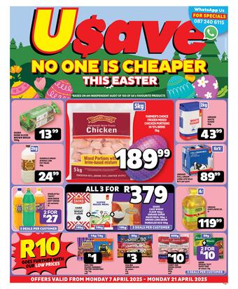 Usave catalogue from 07/04 ️ Promotions and specials