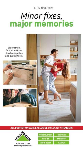 Leroy Merlin catalogue from 04/04 ️ Promotions and specials