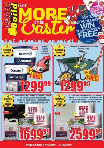 Boxer Build catalogue from 07/04 ️ Promotions and specials