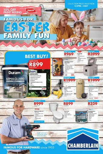 Chamberlain catalogue from 10/04 ️ Promotions and specials