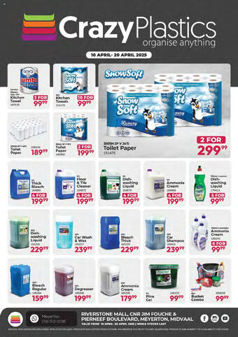 Crazy Plastics catalogue from 10/04 ️ Promotions and specials