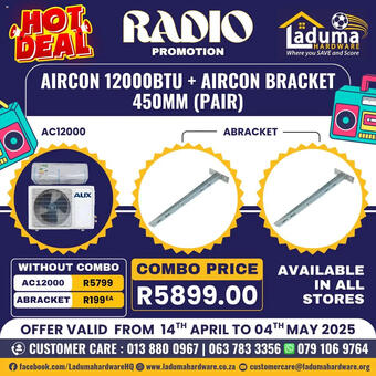 Laduma Hardware catalogue catalogue from 14/04 ️ Promotions and specials
