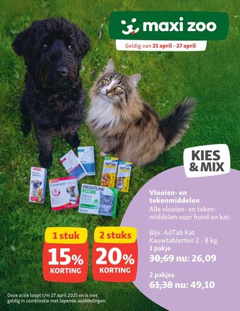 Maxi Zoo folder en promoties België ️ 21-04 t/m 27-04