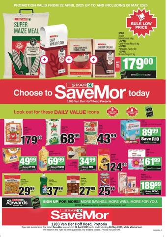 Spar Savemor catalogue from 22/04 ️ Promotions and specials