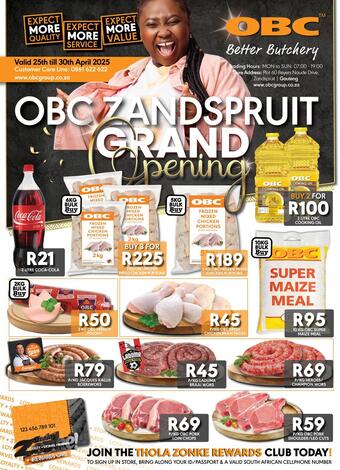 OBC Meat & Chicken catalogue from 25/04 ️ Promotions and specials