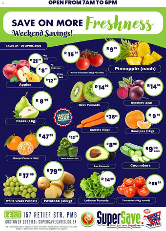 Super Save catalogue from 24/04 ️ Promotions and specials