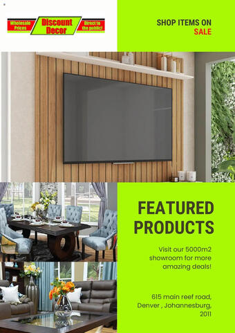 Discount Decor catalogue from 27/04 ️ Promotions and specials