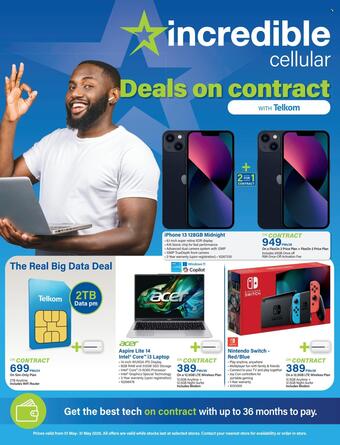 Incredible Connection catalogue from 01/05 ️ Promotions and specials