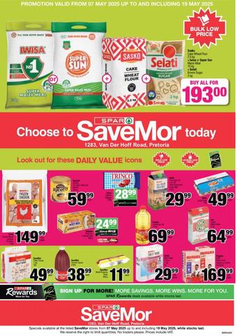 Spar Savemor catalogue from 10/05 ️ Promotions and specials