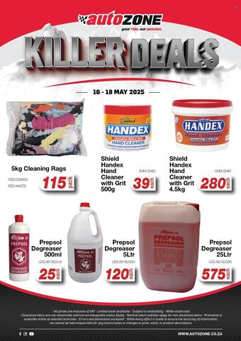 AutoZone catalogue from 16/05 ️ Promotions and specials